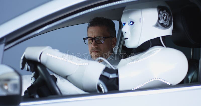 Scientists Testing Robot Movement Stock Photo - Image of walking ...