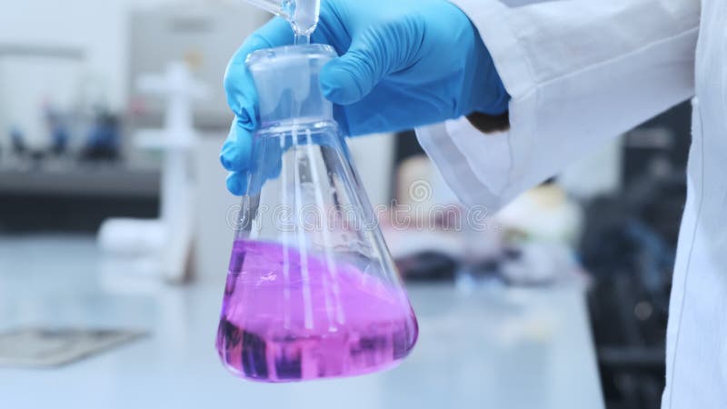 Scientists Titrating Samples To Determine the Exact Concentration of ...