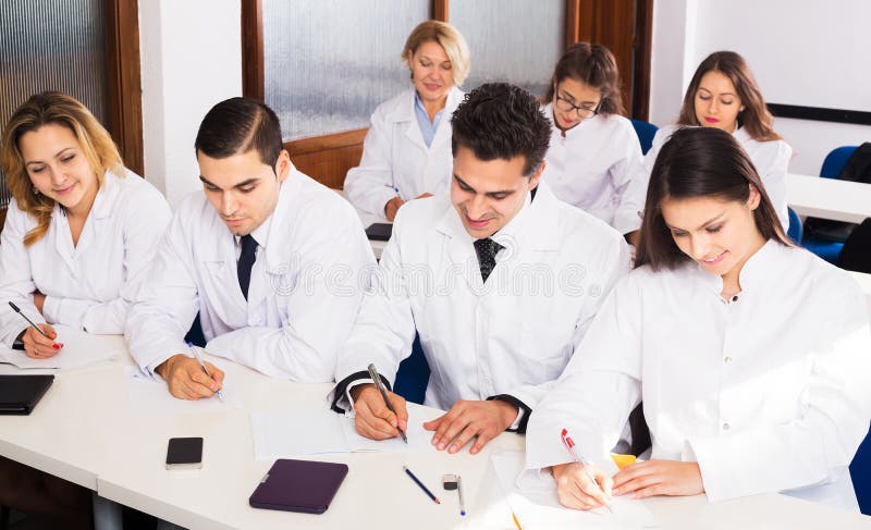 Scientists at Training Courses Stock Photo - Image of physician ...