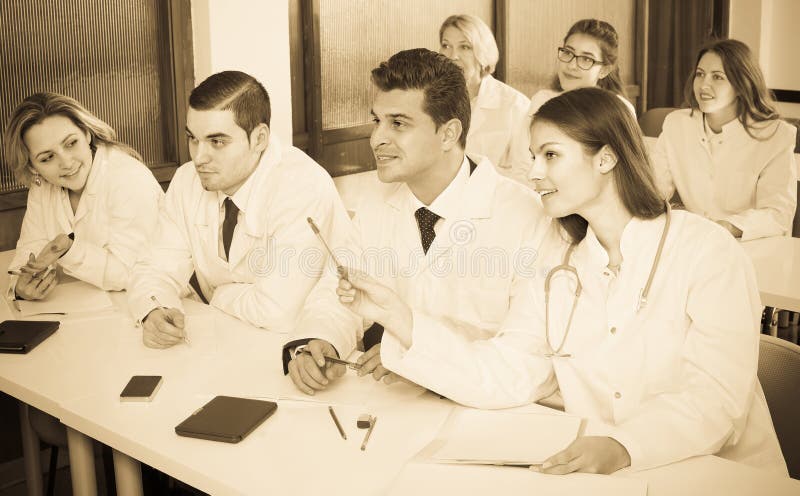 Scientists at Training Courses Stock Image - Image of colleagues, asian ...