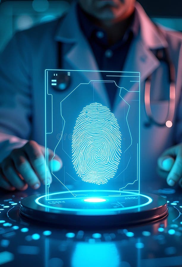 Scientists Use Digital Fingerprints for System Security Stock Photo ...