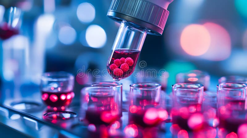 Scientists Using AI To Monitor Cell Growth in Bioengineering. Stock ...