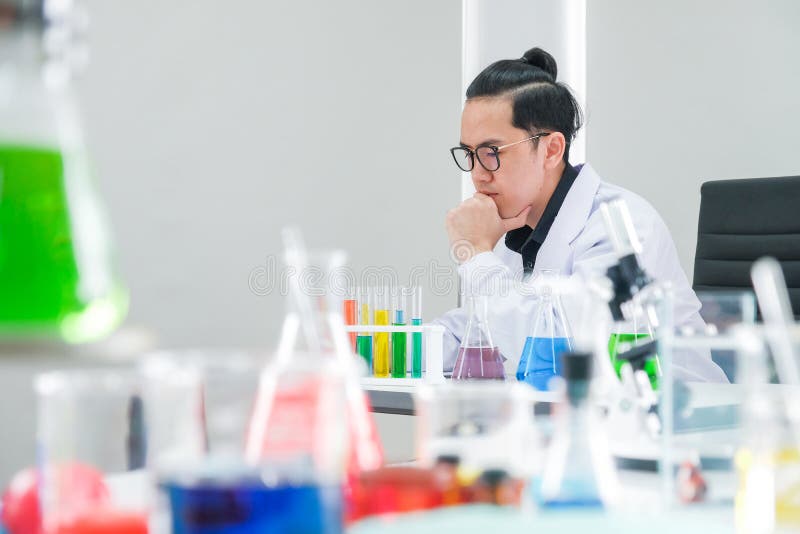 Scientists are Using Ideas Working in Laboratory. Stock Image - Image ...