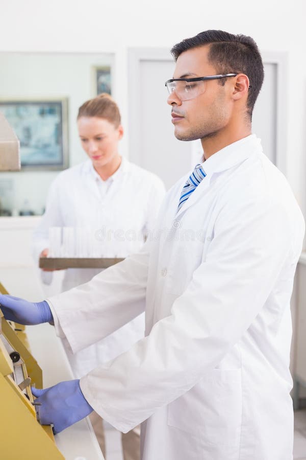 Scientists Using Technology for Research Stock Photo - Image of ...