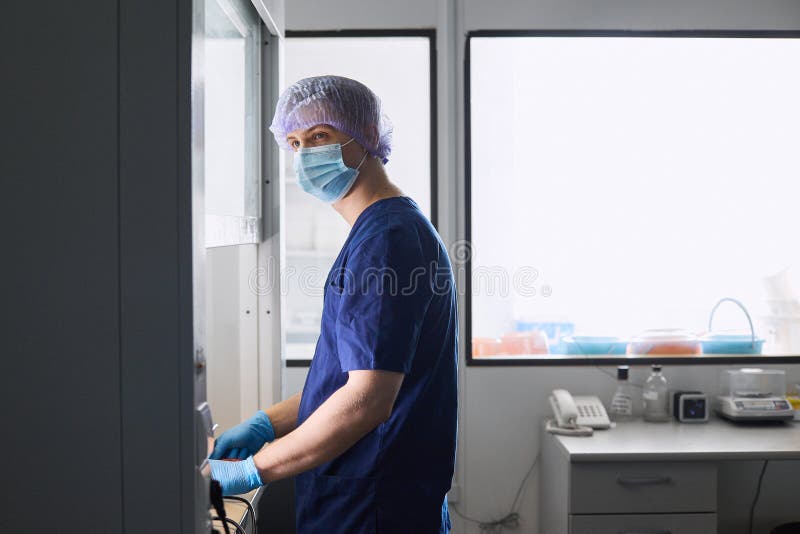 Scientists Work in the Laboratory. a Researcher Conducts Laboratory ...