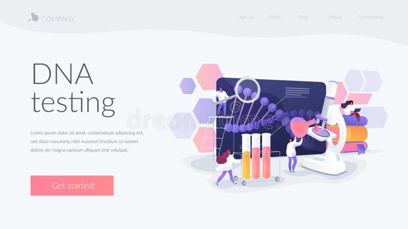 Genetic Testing Concept Vector Illustration Stock Vector - Illustration ...