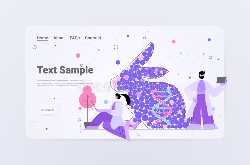 Scientists Working with DNA of Rabbit Researchers Making Experiment in ...