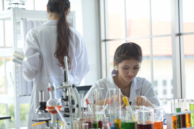 Scientists Working in Laboratory Stock Photo - Image of person, student ...