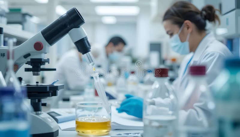 Scientists Working on Scientific Research in a Modern Laboratory ...