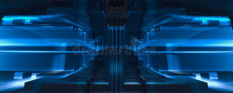 Scifi Blue Energy Machine Background with Lots of Light Spots Stock ...