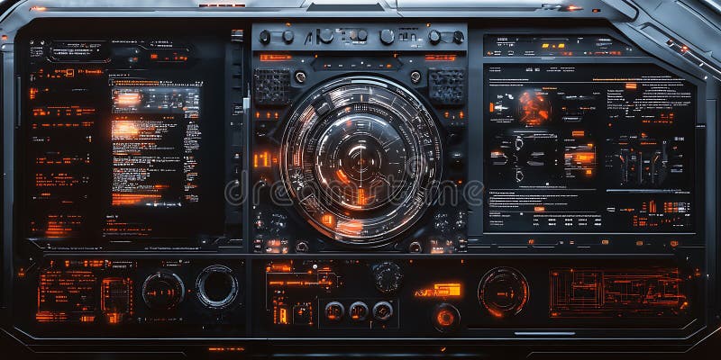 SciFi Control Panel Futuristic Interface Backgrounds Textures Stock ...
