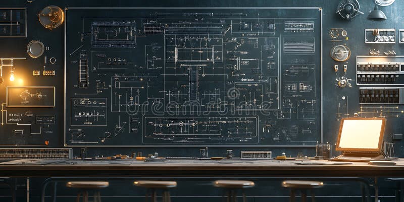 SciFi Control Room Futuristic Panel Image Background Wallpaper Stock ...