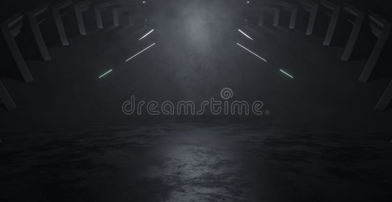 SciFi Extraterrestrial Empty Smoke Gray Ray Background 3D Illustration ...