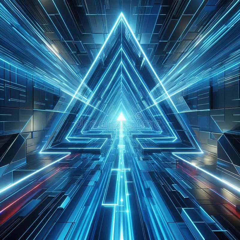 Scifi Technology Background Stock Illustration - Illustration of motion ...