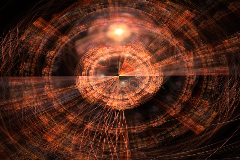 Scifi and Technology Vision Stock Illustration - Illustration of ...