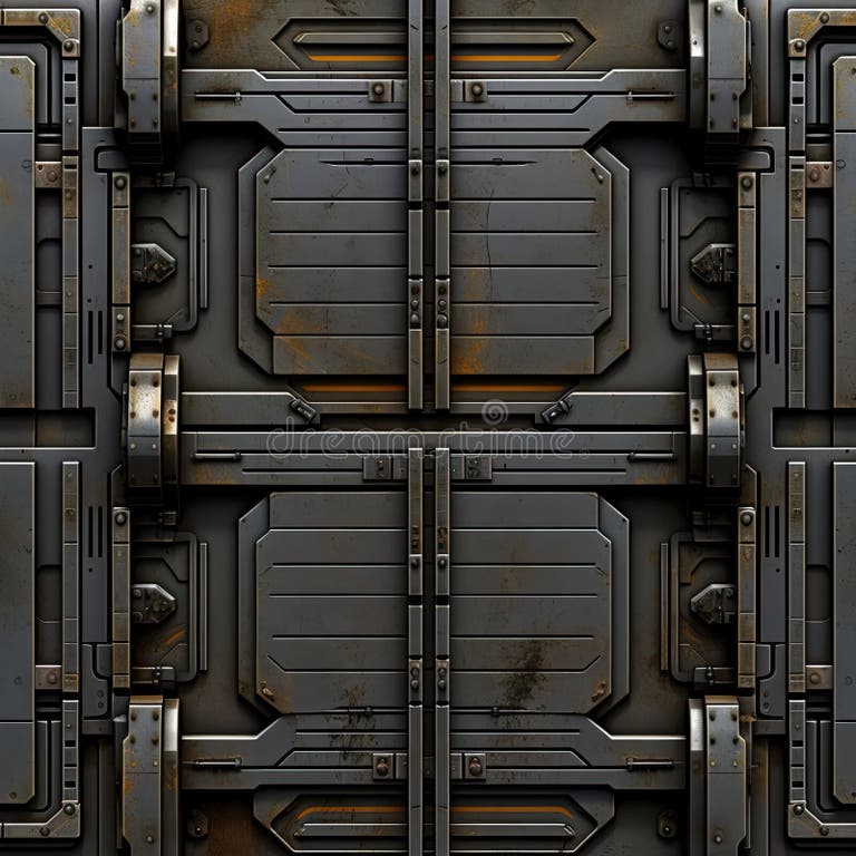 Scifi wall texture panel. stock illustration. Illustration of hologram ...