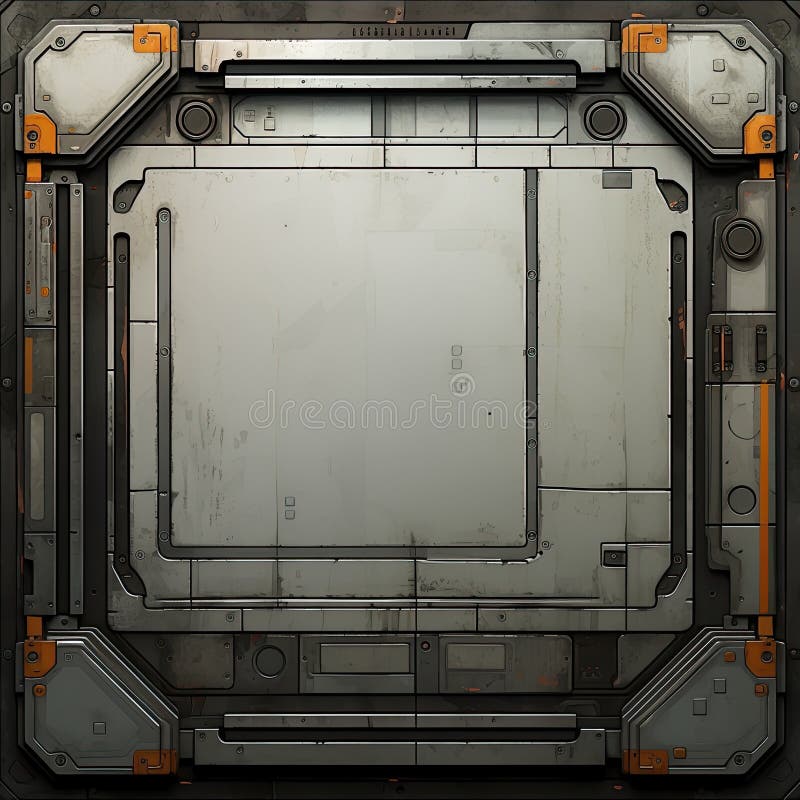 Scifi wall texture panel. stock illustration. Illustration of ...