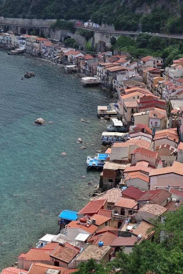 Scilla - Scorcio Di Chianalea Da Castello Ruffo Stock Image - Image of ...