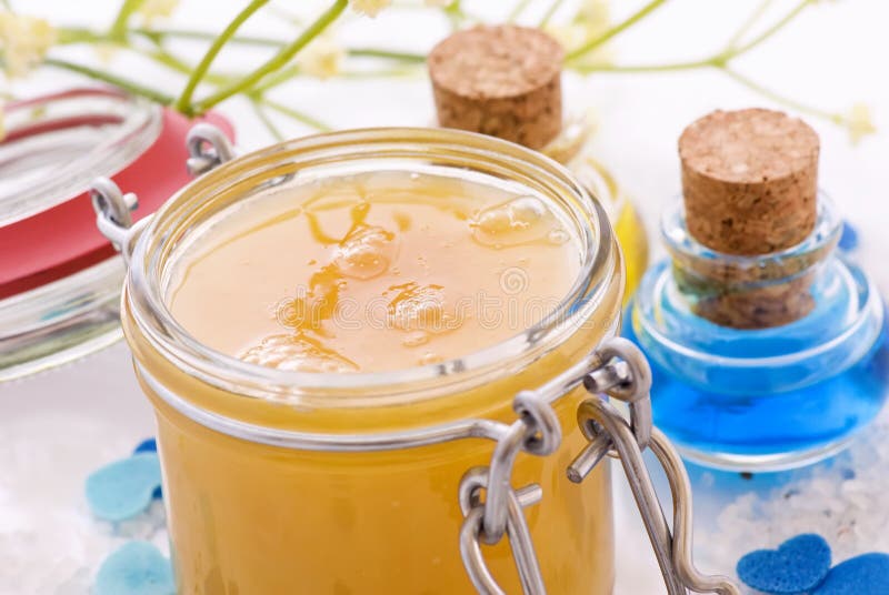 Scin Care. Scientist Hands Testing Texture of Beauty Products Stock ...