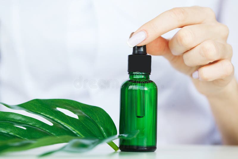 Scin Care. Scientist Hands Testing Texture of Beauty Products Stock ...