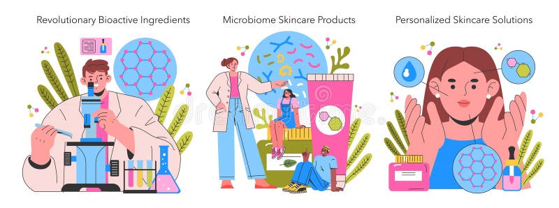 Scincare Innovation. Flat Vector Illustration Stock Vector ...