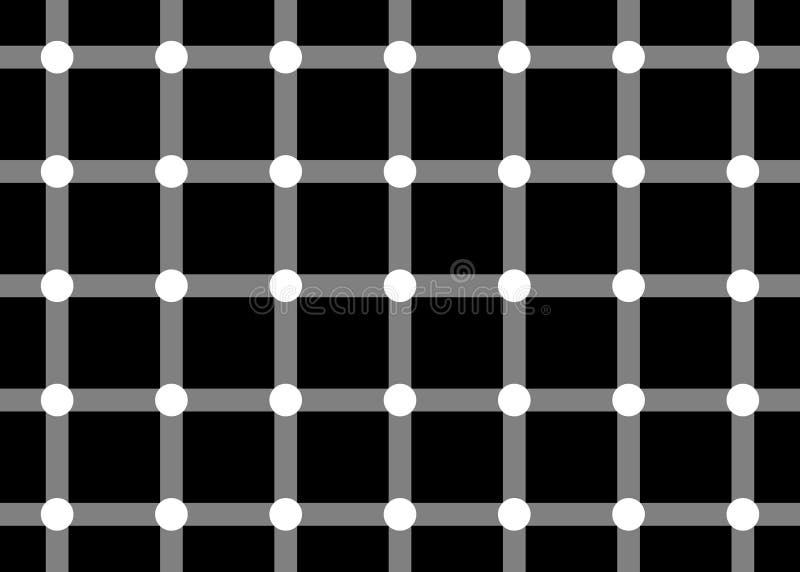 Scintillating Grid Optical Illusion Pattern Stock Illustration ...