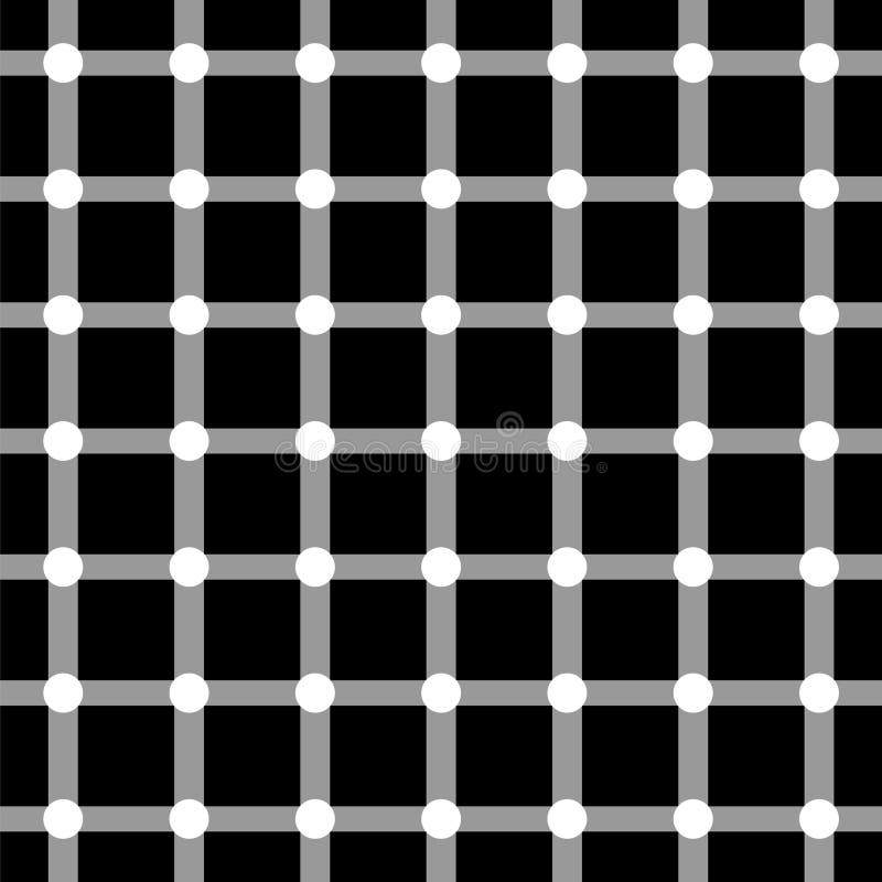 Scintillating Grid Optical Illusion Pattern Stock Vector - Illustration ...