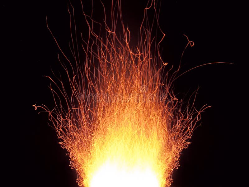 Scintille immagine stock. Immagine di giallo, estratto - 6577055