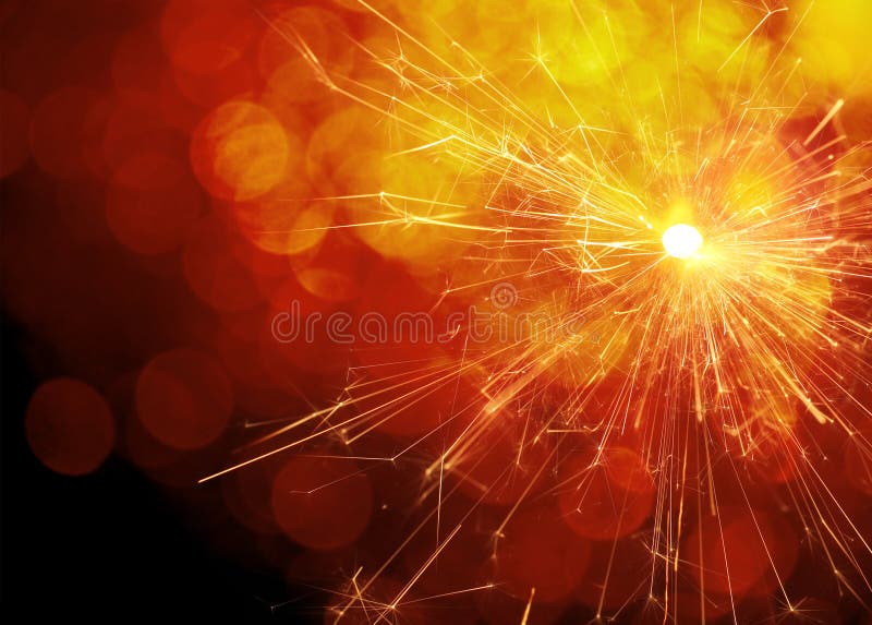 Scintille e Sfondo Bokeh fotografia stock. Immagine di luminoso - 33889172