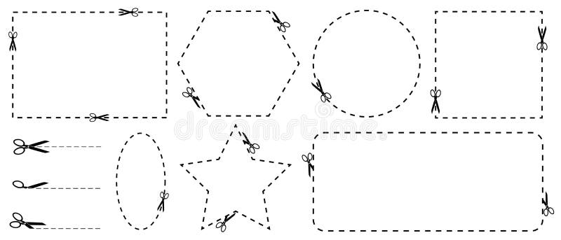 Scissor Border Stock Illustrations – 989 Scissor Border Stock ...