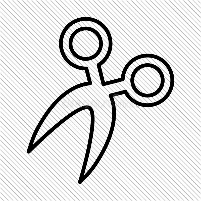 Scissor icon design stock illustration. Illustration of symbol - 68056372