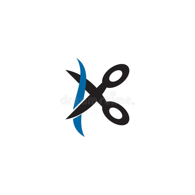 Scissor Icon Logo Design Vector Template Stock Vector - Illustration of ...