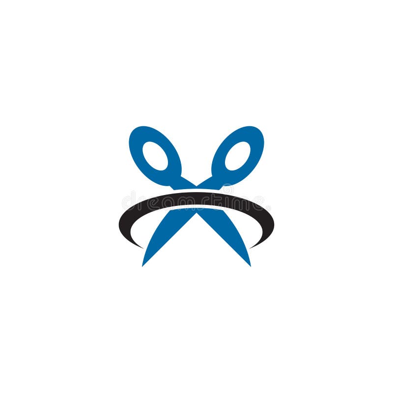 Scissor Icon Logo Design Vector Template Stock Vector - Illustration of ...