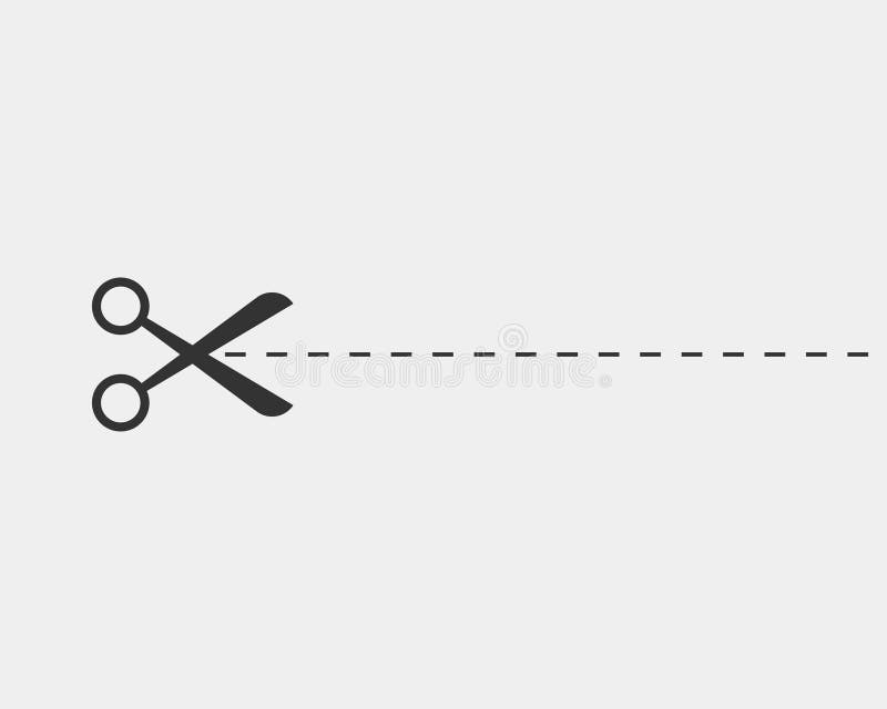 Scissor Icon. Scissors Cut Vector Design Element or Logo Template Stock ...