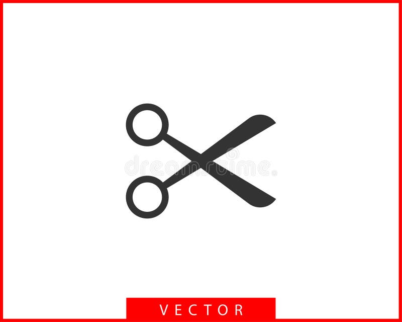 Scissor Icon. Scissors Vector Design Element or Logo Template Stock ...