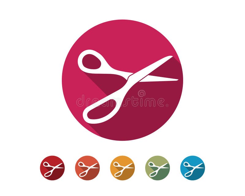 Scissor Icon. Scissors Vector Design Element or Logo Template Stock Vector - Illustration of ...