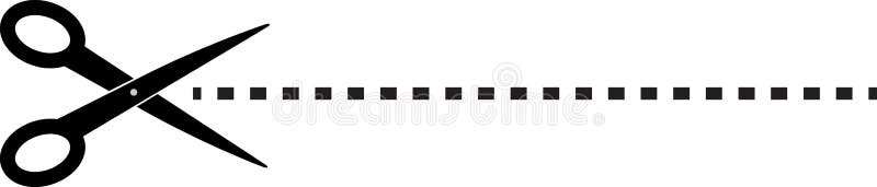 Scissor Icon, Scissor Symbol Vector, Paper Cutting with Scissor ...