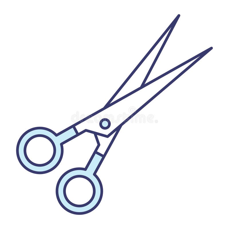 Scissor Icon Vector on Trendy Design Stock Illustration - Illustration ...