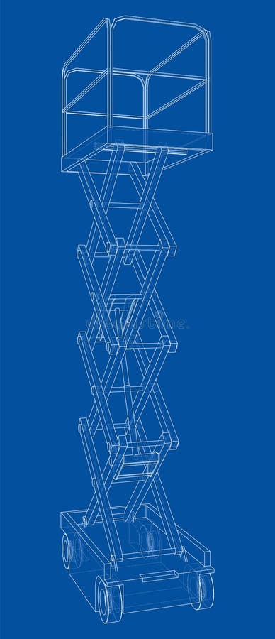 Scissor Lift Vector Stock Illustrations – 799 Scissor Lift Vector Stock ...