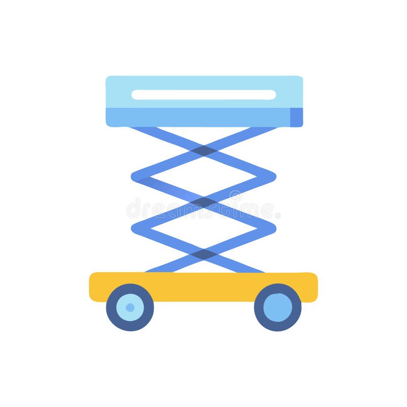 Scissor Lift Design for Efficient Access Stock Vector - Illustration of ...