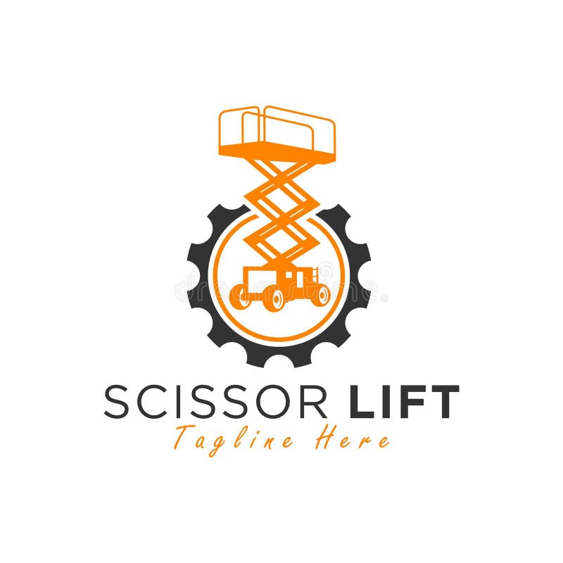 Scissor Lift Illustration Logo Stock Vector - Illustration of ...