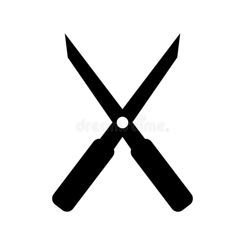 Scissor Logo Vector Template Icon Stock Vector - Illustration of steel ...