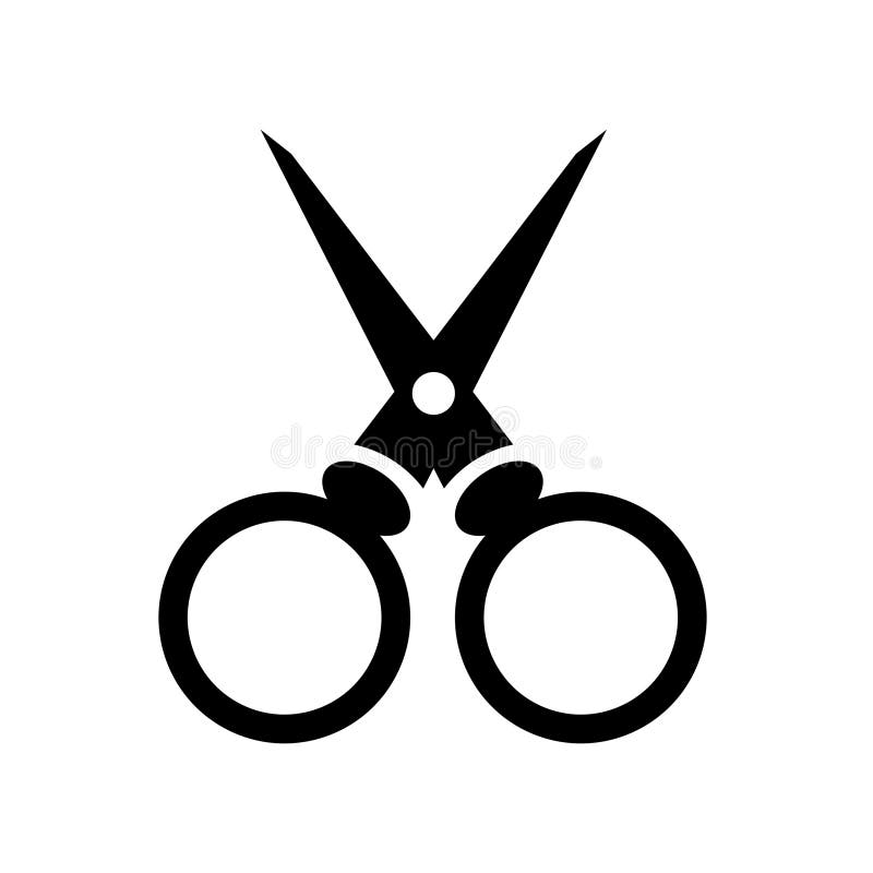 Scissor Logo Vector Template Icon Stock Vector - Illustration of hair ...