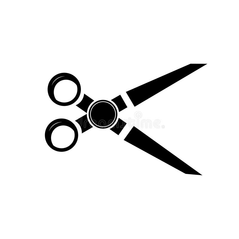 Scissor Logo Vector Template Icon Stock Illustration - Illustration of ...