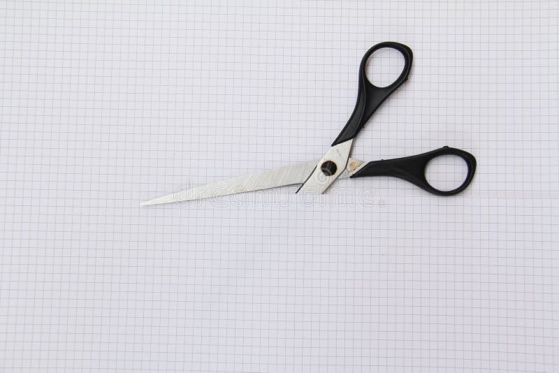 Scissor and paper stock image. Image of tool, kitchen - 40083595