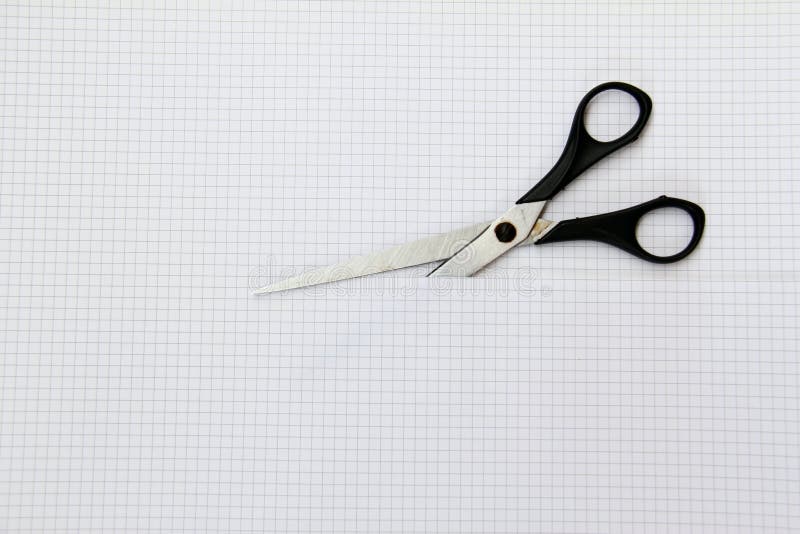 Scissor and paper stock image. Image of tool, kitchen - 40083595