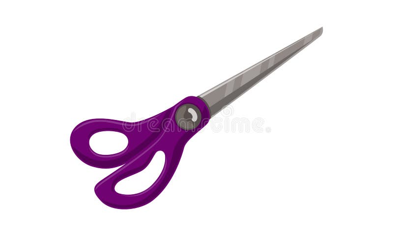 Scissor Template Vector Isolated Color Stock Vector - Illustration of ...