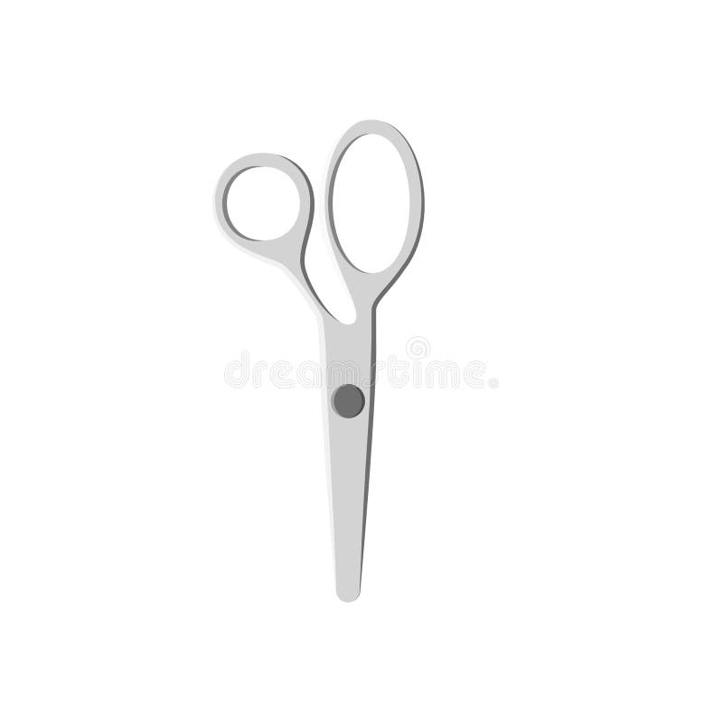 Scissor Vector Isolated on White. Barber Scissors Icon. Stock Vector ...