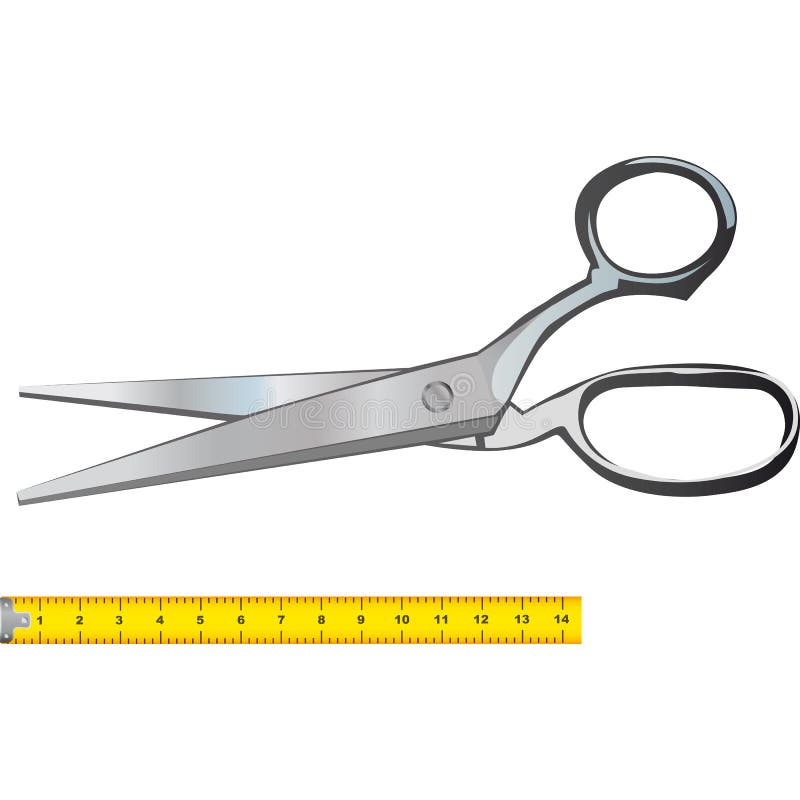 Scissors stock illustration. Illustration of steel, paper - 23133311