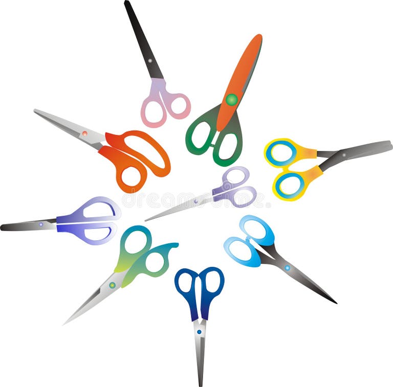 Sharp Orange Scissors Stock Illustrations – 835 Sharp Orange Scissors ...